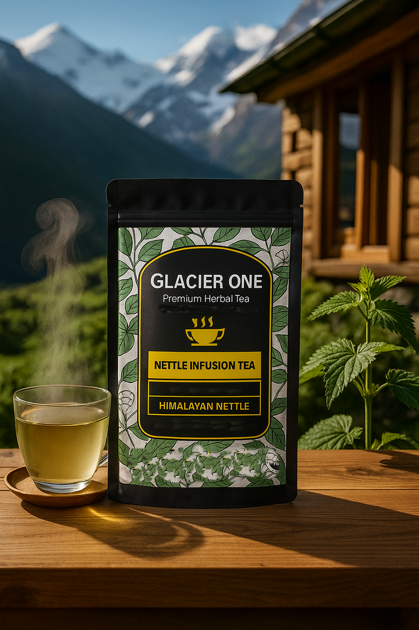 Glacier One Nettle Infusion Tea(Refreshing & Caffeine free herbal infu